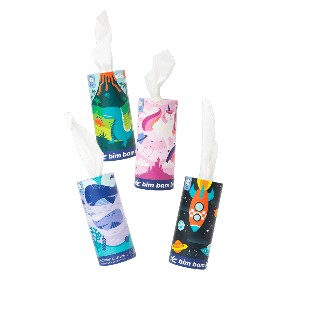 Bamboo Facial Tissue - 6 Boxes | Bim Bam Boo