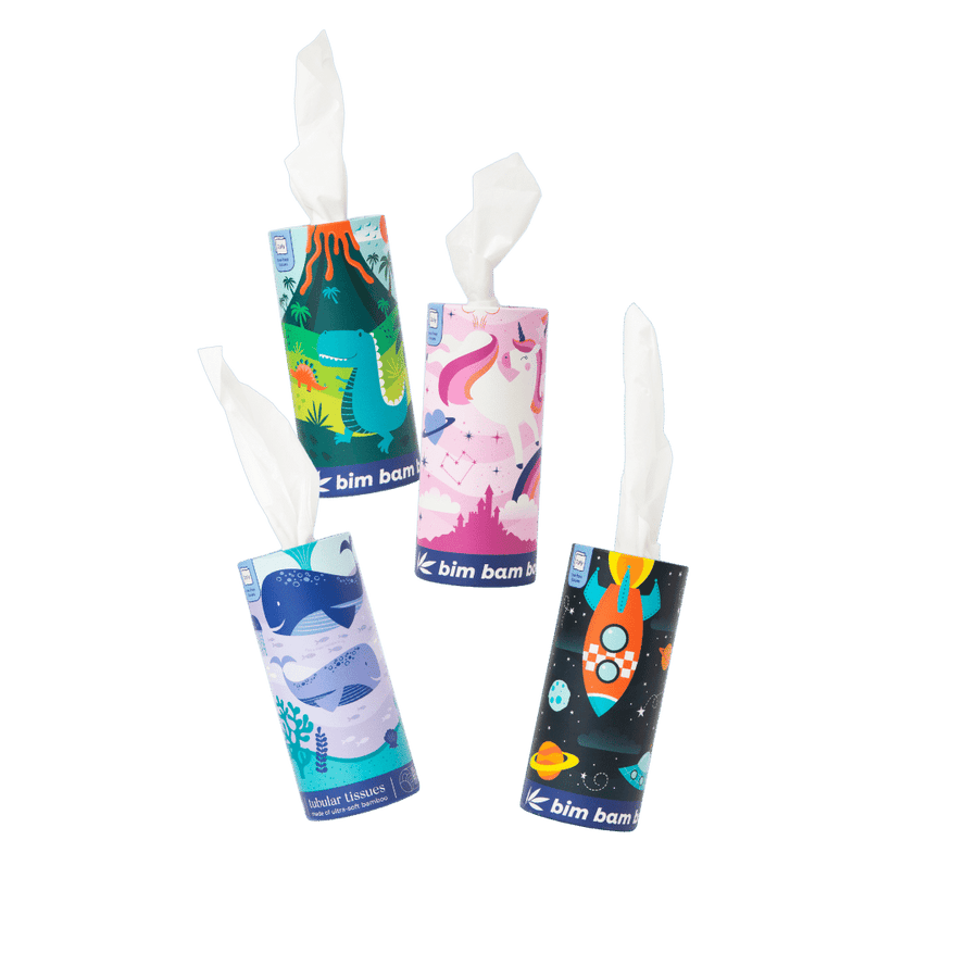 Bamboo Facial Tissue - 6 Boxes | Bim Bam Boo